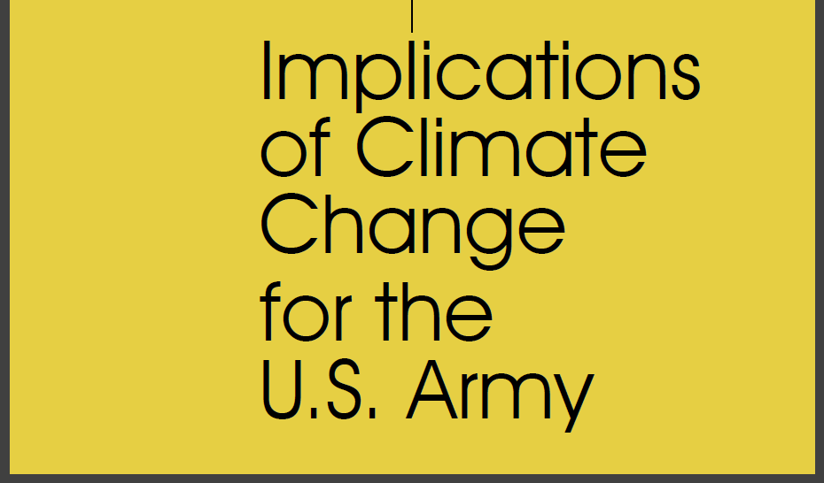 US Army War College_Implications of Climate Change for the U.S. Army ...